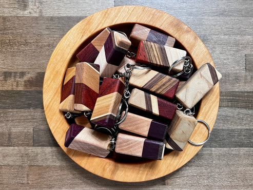 Hardwood Keychains – LittleBugWoodworking
